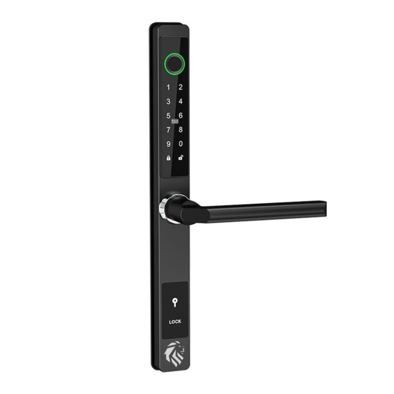 LYGON DIGITAL LEVER ENTRANCE LOCK BLACK – LHL-SA4-L-B – LIONHEAD LOCKS